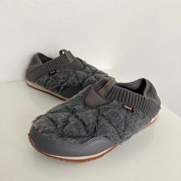 Teva | Shoes | Teva Re Ember Fleece Moc Mules Gray Convertible Hiking ...